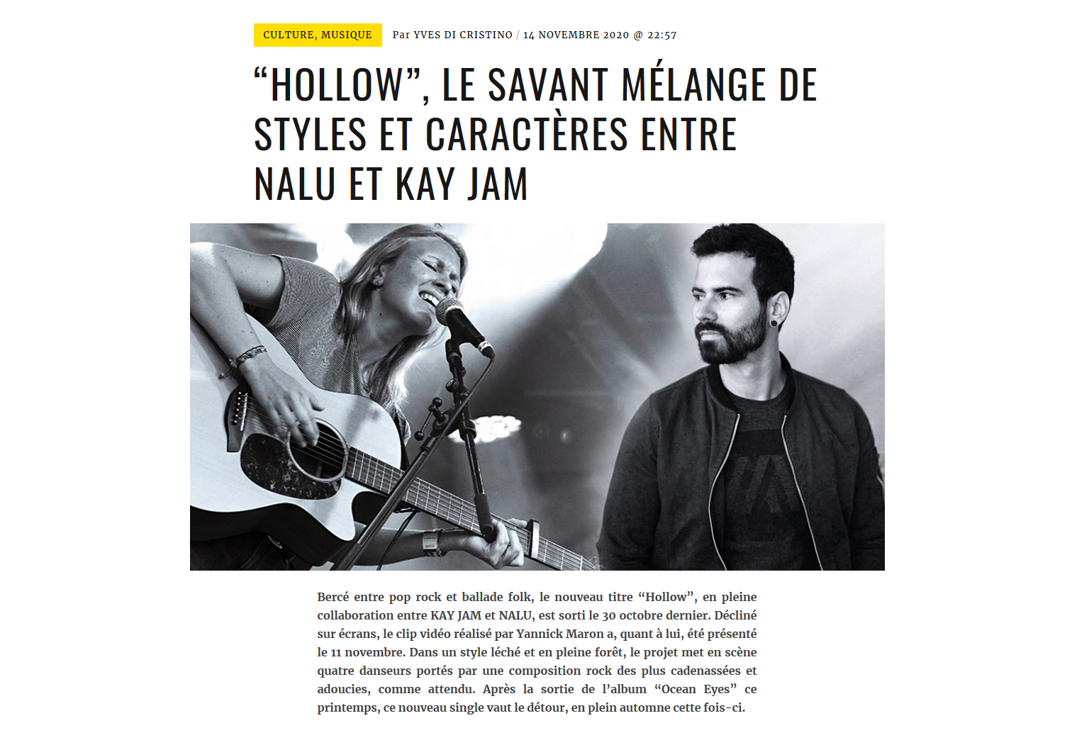 PRESSE - EN - KAY JAM